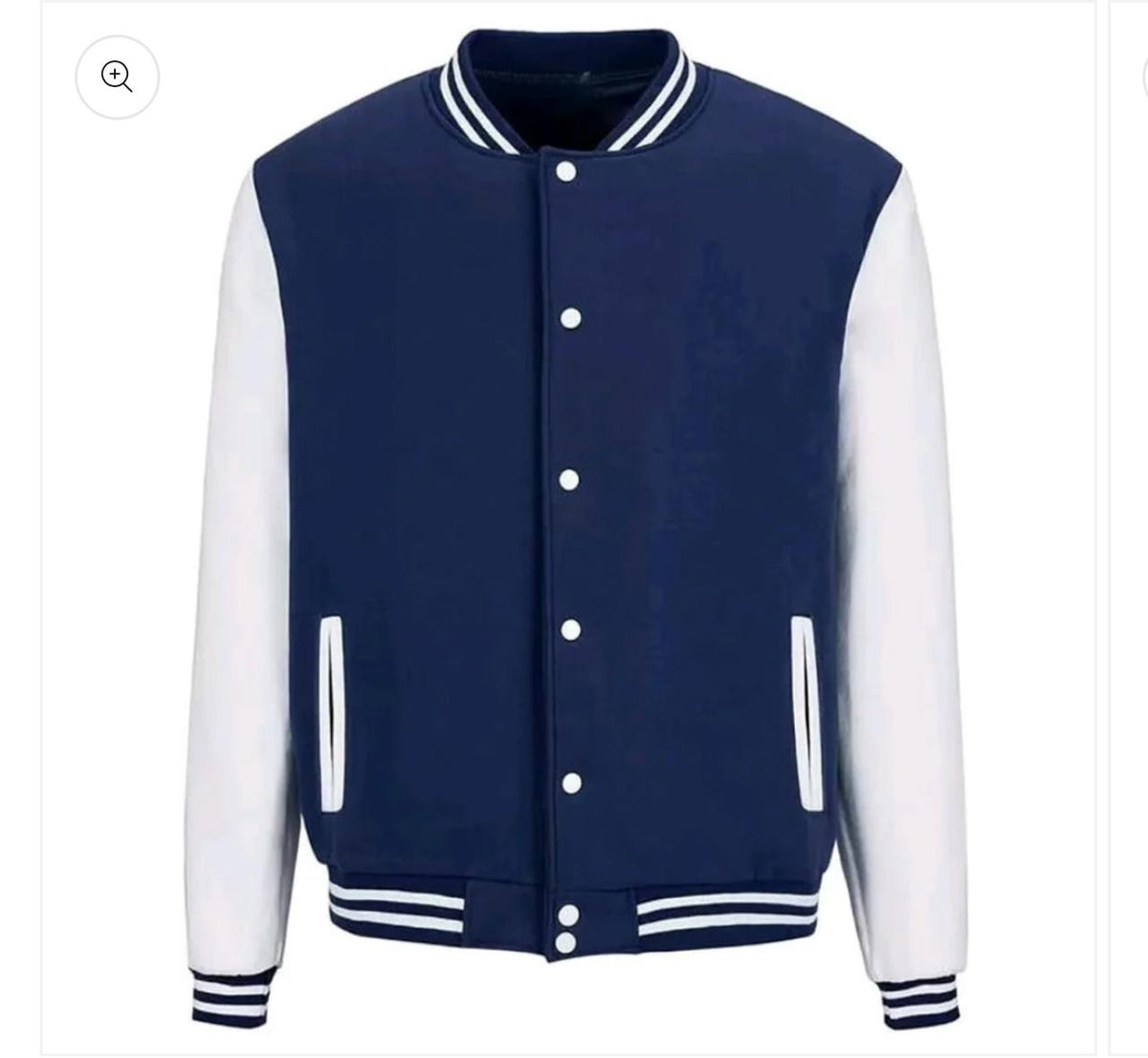 Navy blue Baseball Jacket – TeesnTies