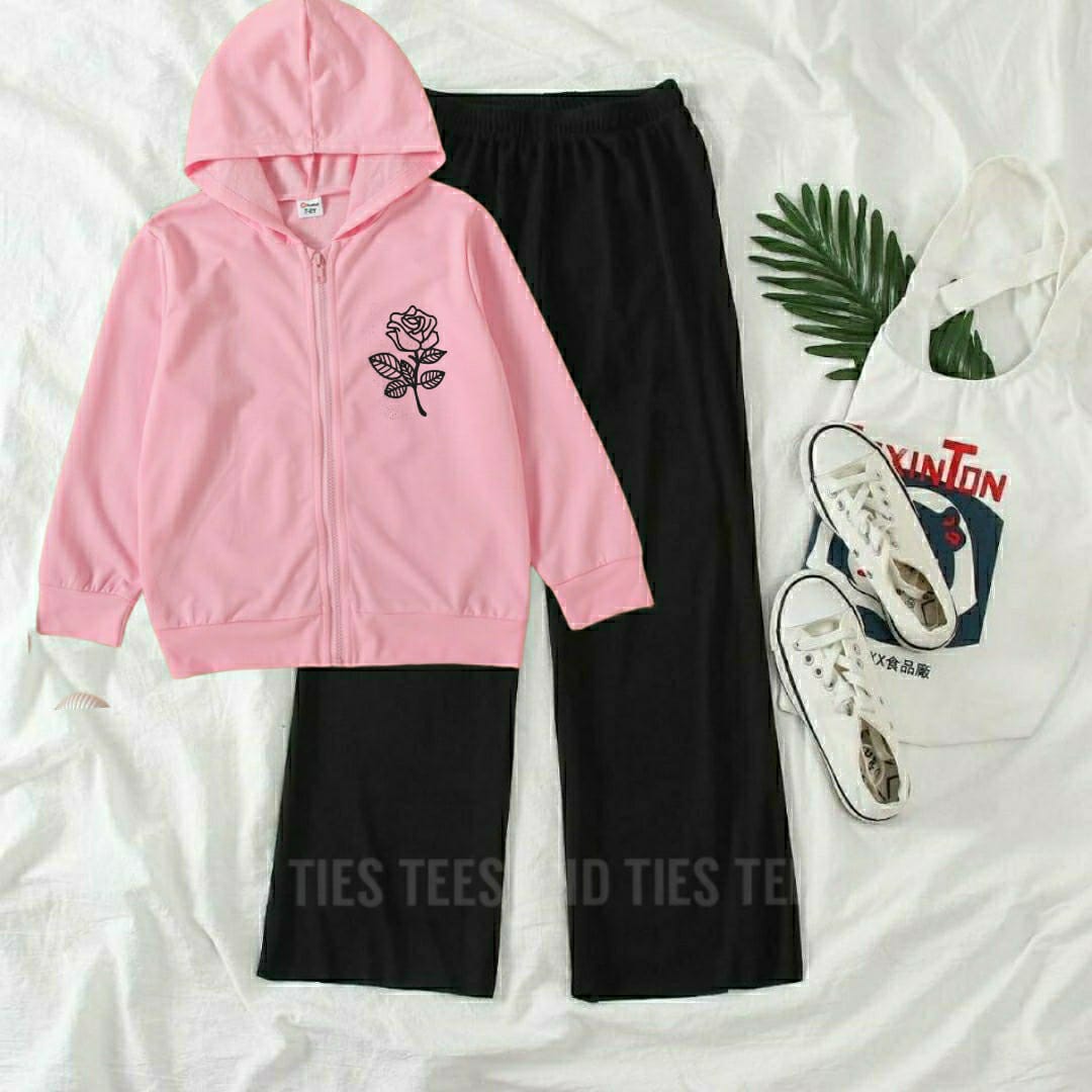 Flower P Zipper Flapper Tracksuit – TeesnTies